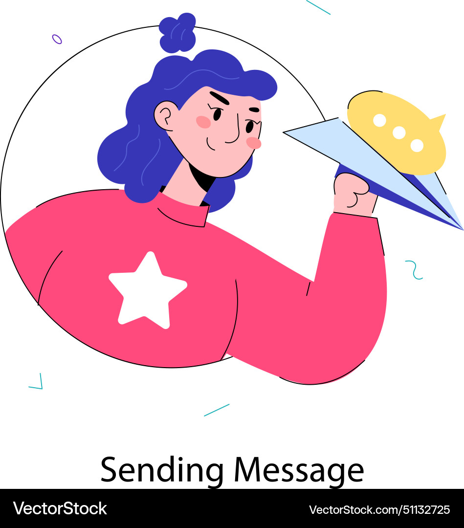 Sending message Royalty Free Vector Image - VectorStock