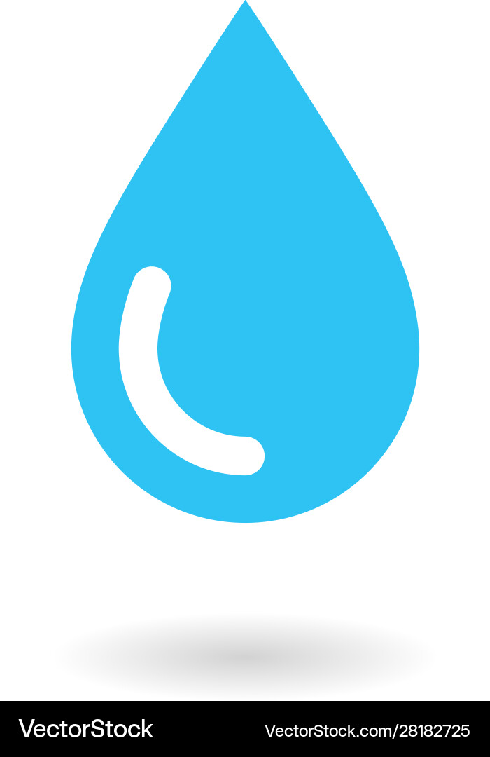 Water drop icon Royalty Free Vector Image - VectorStock