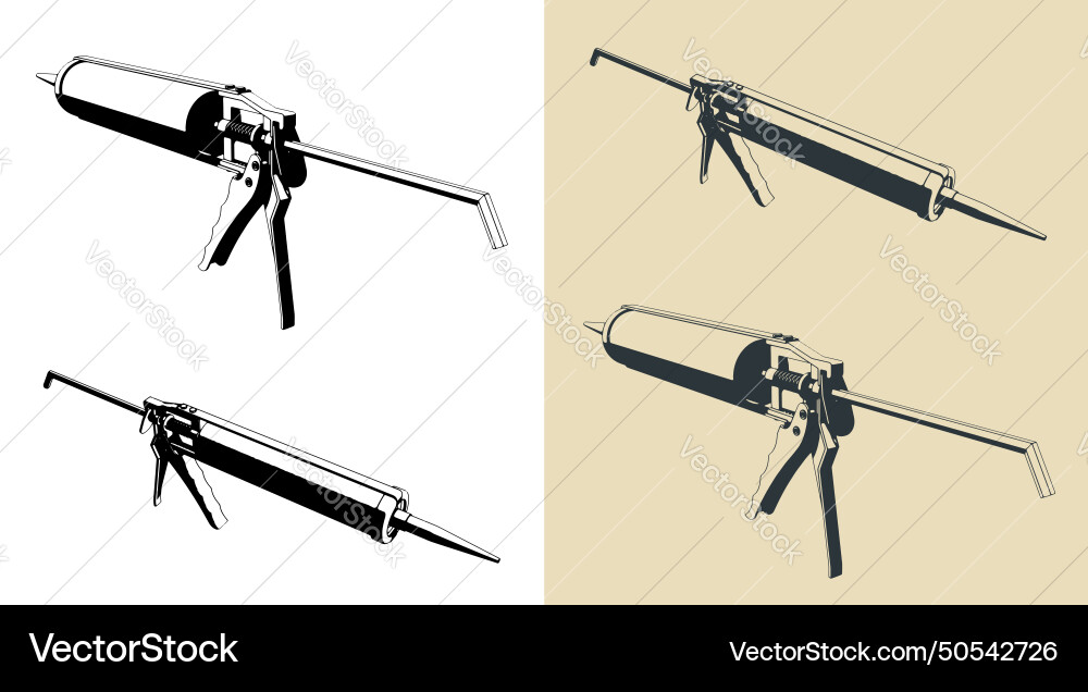 Caulking gun Royalty Free Vector Image - VectorStock