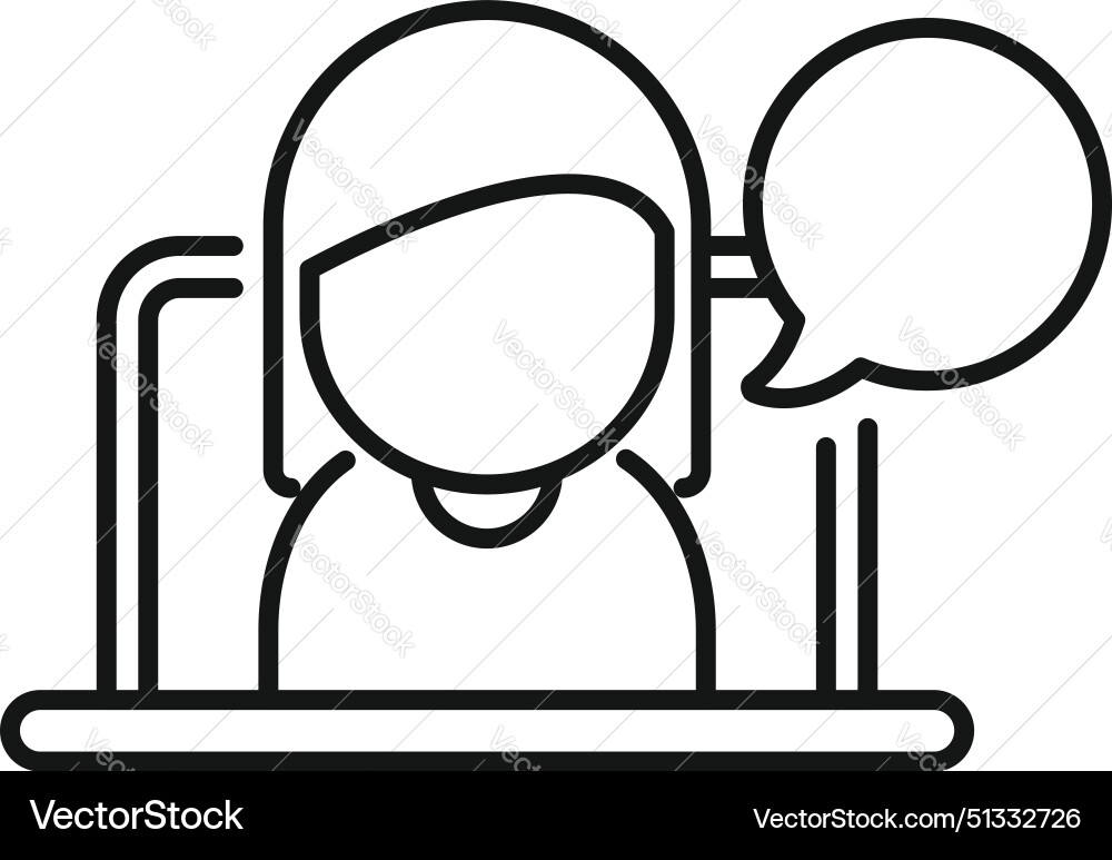 Customer service icon with speech bubble Vector Image