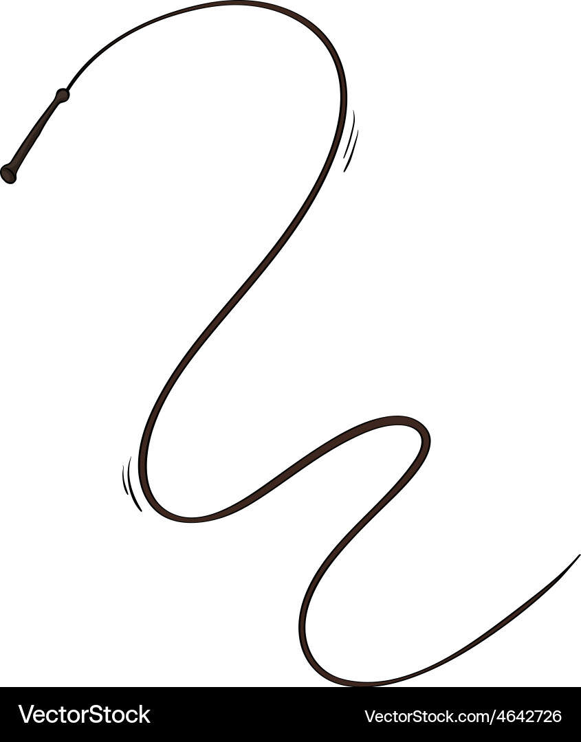 Long whip Royalty Free Vector Image - VectorStock