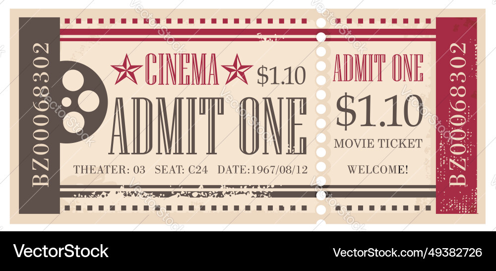 Vintage Movie Ticket Template 1000+ Images About V Is For Vintage On