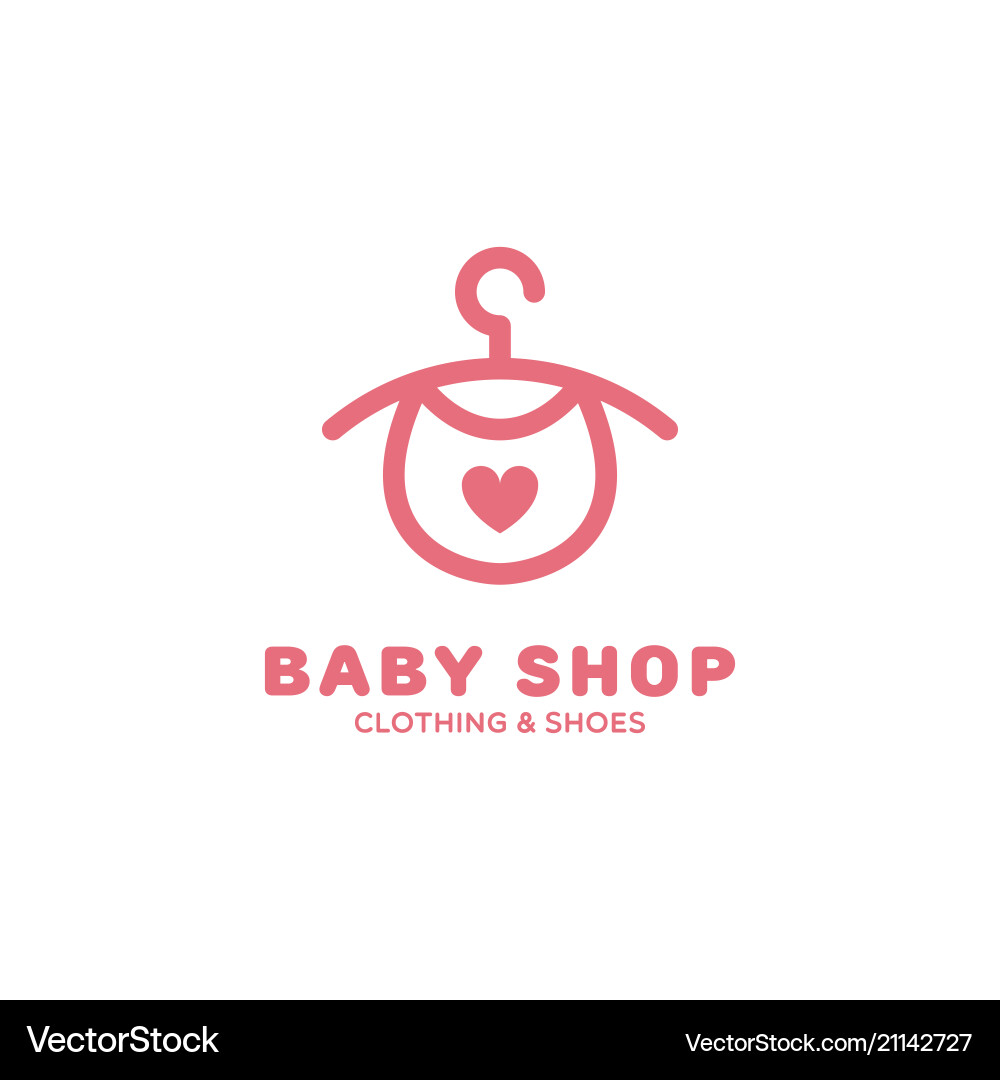 Baby shop logo Royalty Free Vector Image - VectorStock