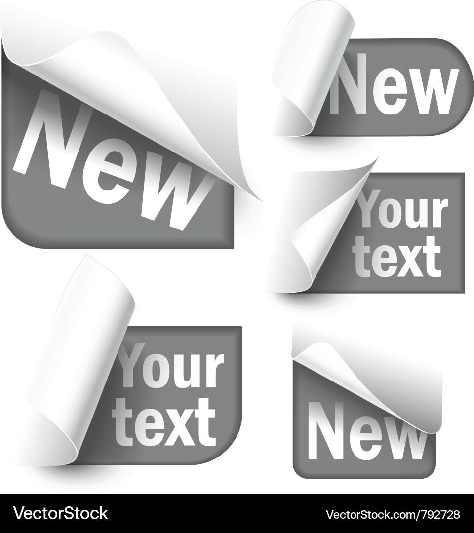 Collection of labels Royalty Free Vector Image