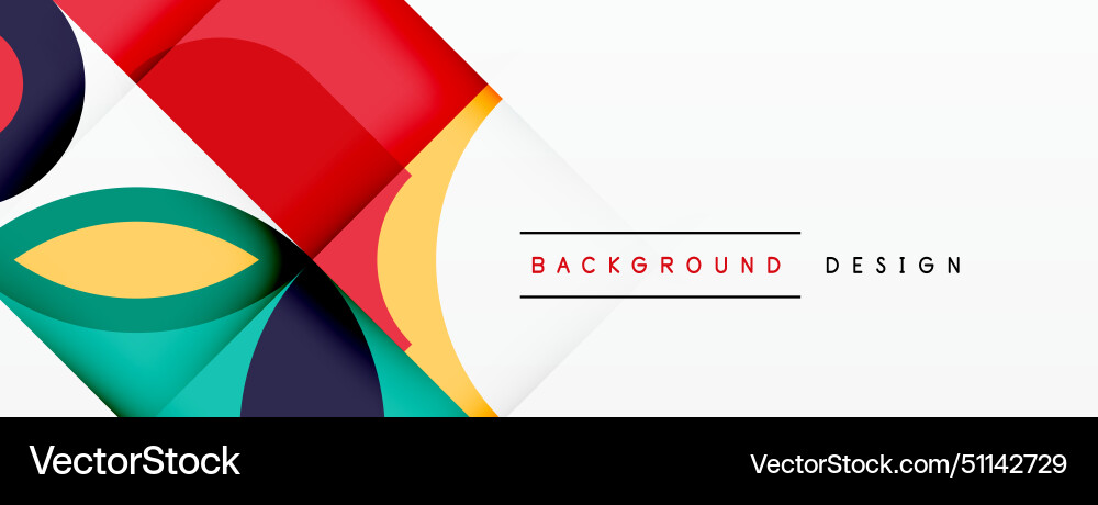 A colorful abstract background with geometric Vector Image