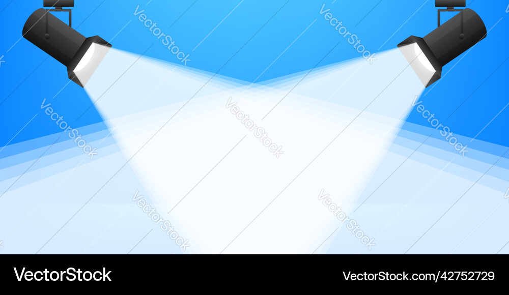 Abstract Blue Light Projection Royalty Free Vector Image