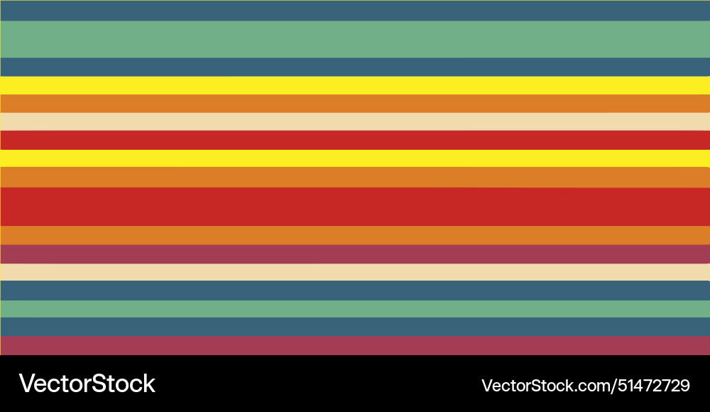 Horizontal colored stripes background of rainbow Vector Image