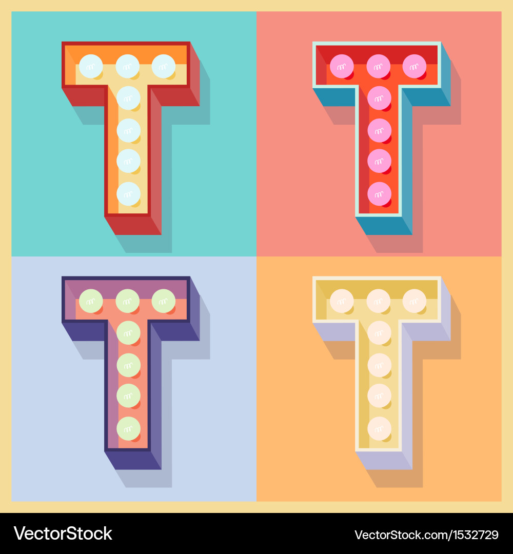 Letter t Royalty Free Vector Image - VectorStock
