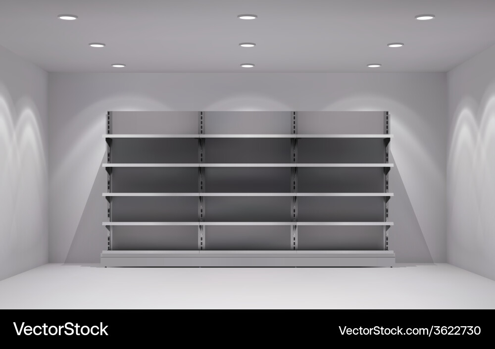 Store interior background Royalty Free Vector Image