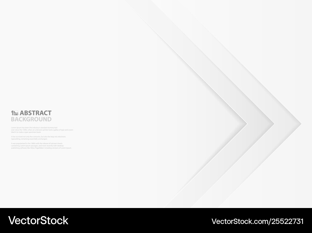 Abstract white paper cut pattern design template Vector Image