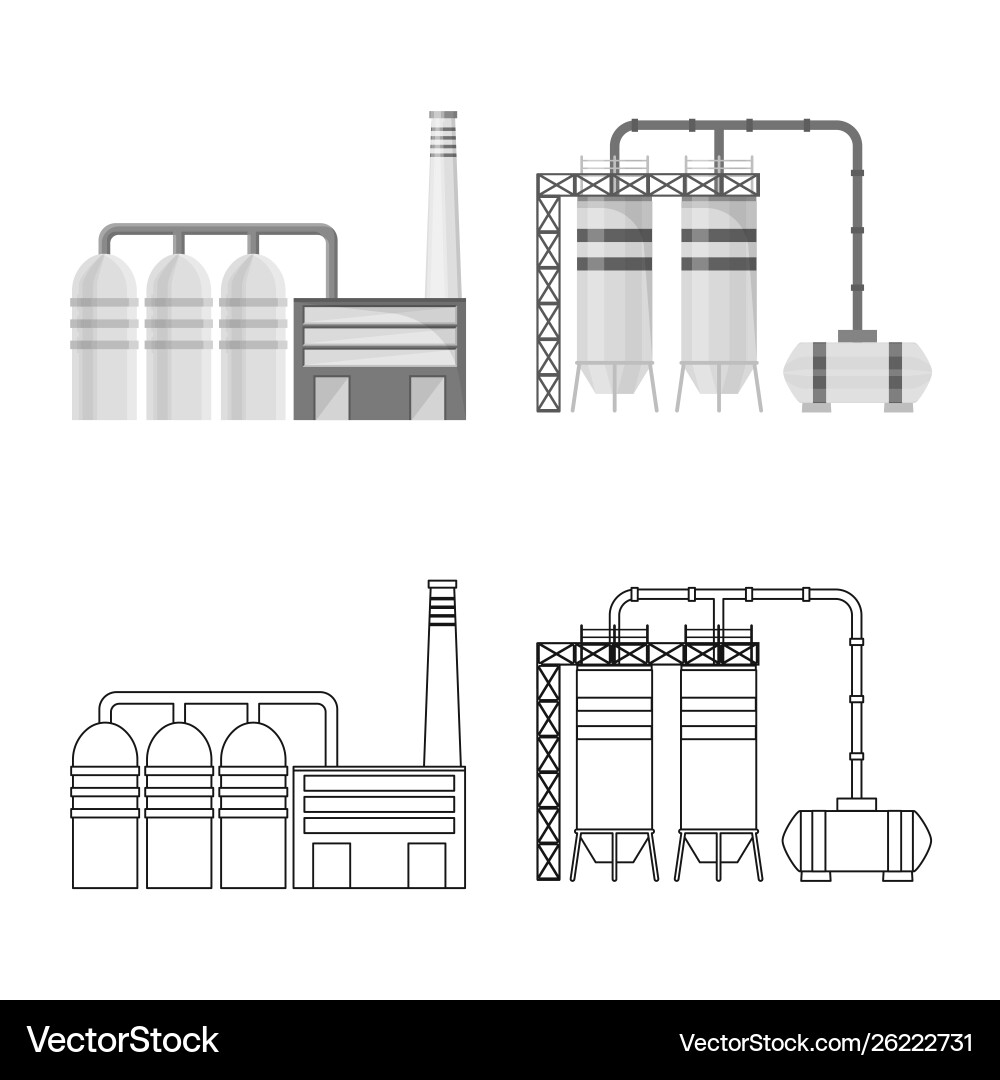 Design production and structure logo Royalty Free Vector