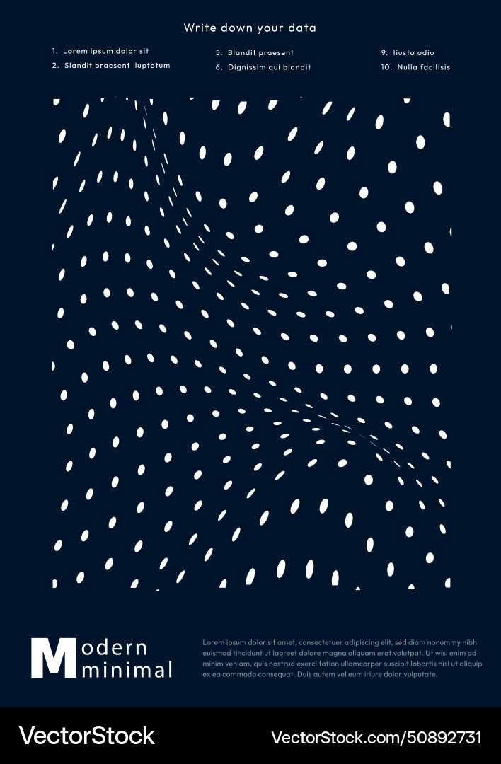 Minimalistic modern poster Royalty Free Vector Image