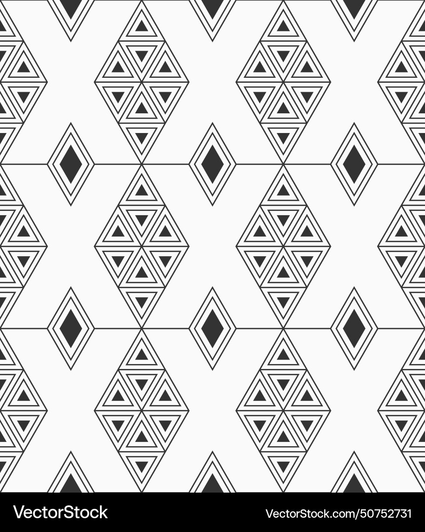 Seamless pattern geometric mosaics motif Vector Image
