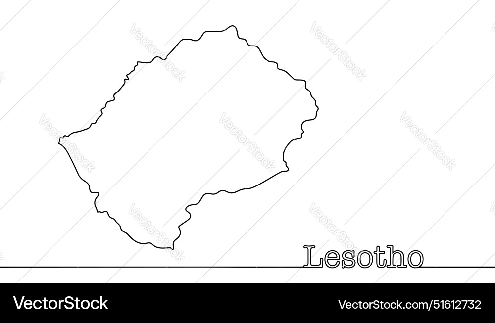 Lesotho Royalty Free Vector Image - VectorStock