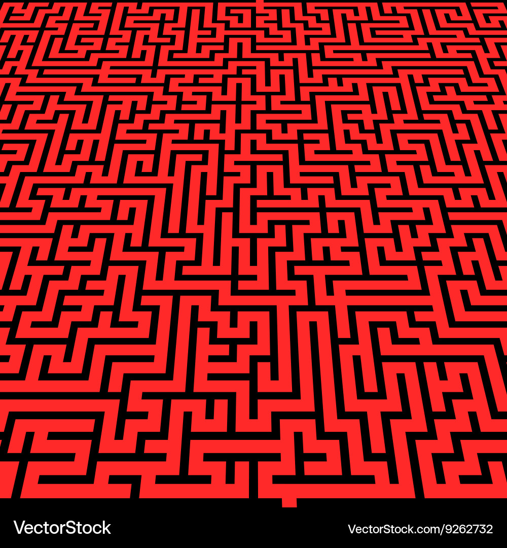 Maze pattern Royalty Free Vector Image - VectorStock