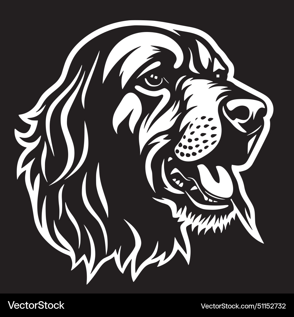 Rhodesian - black and white isolated icon Vector Image