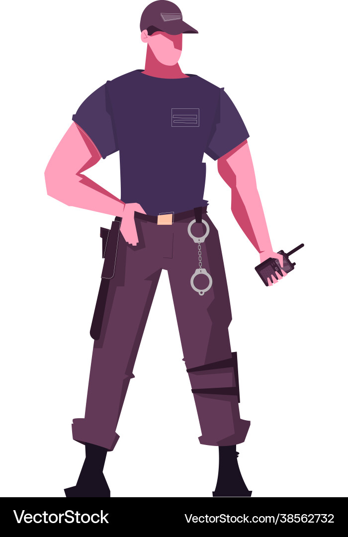 Security guard icon Royalty Free Vector Image - VectorStock