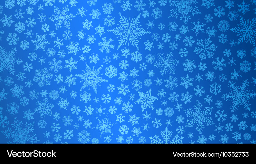 Blue Snowflake Winter Background Royalty Free Vector Image