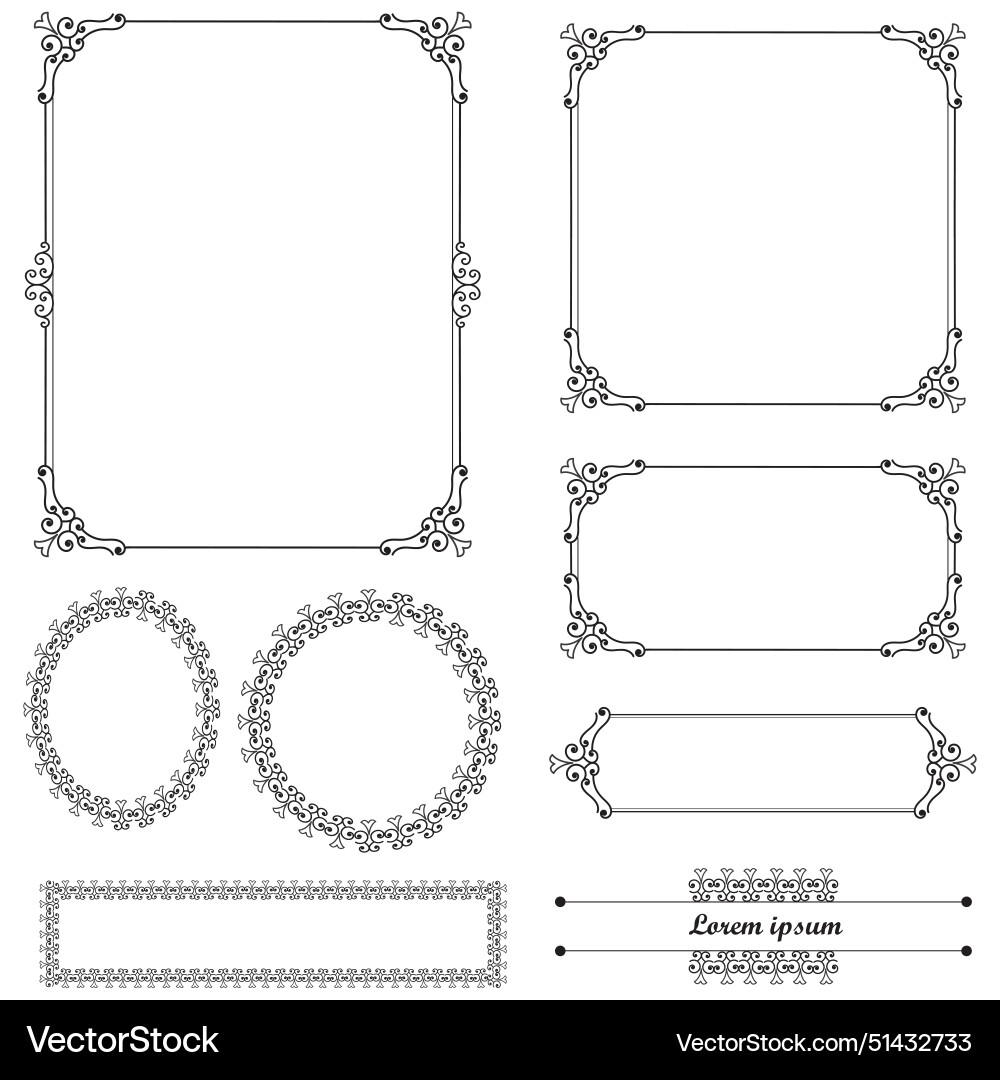 Corner frame Royalty Free Vector Image - VectorStock