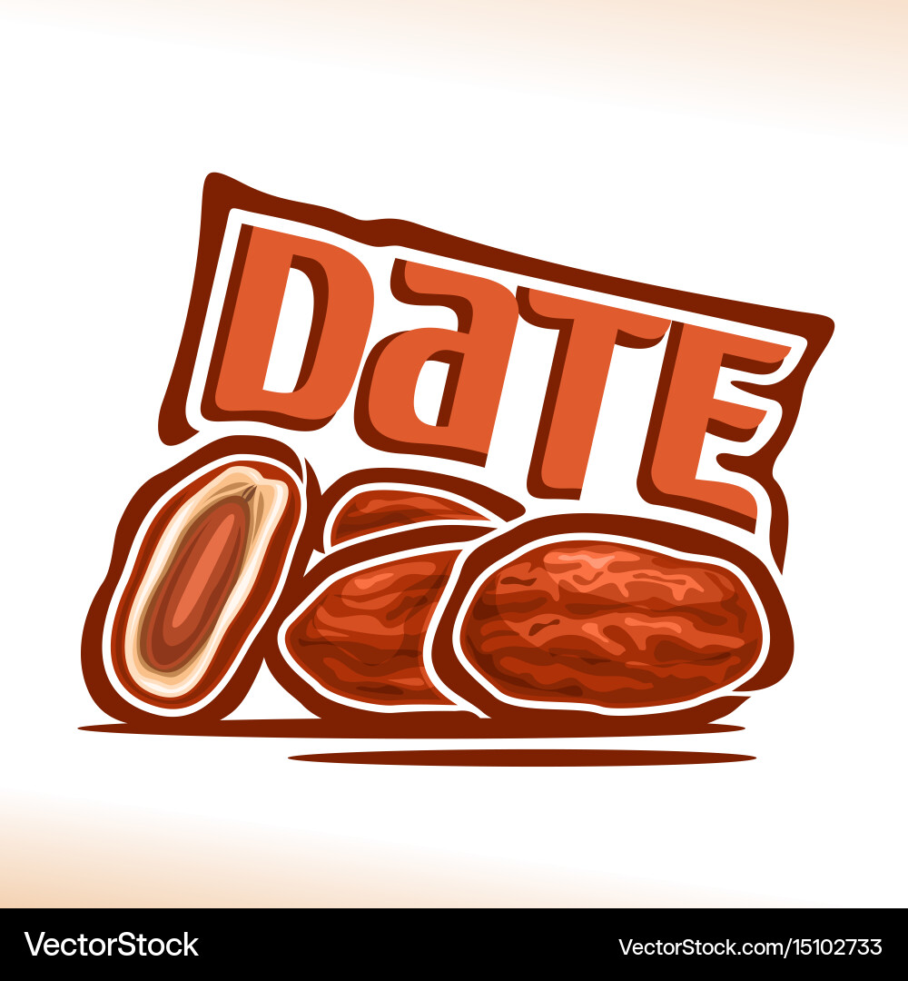 Date fruit Royalty Free Vector Image - VectorStock