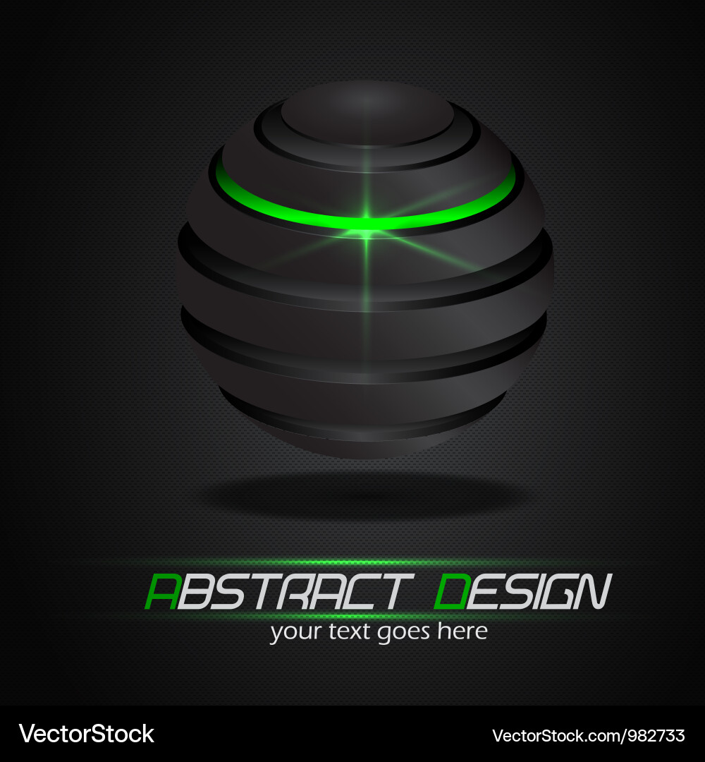 Glossy Metallic Sphere Royalty Free Vector Image