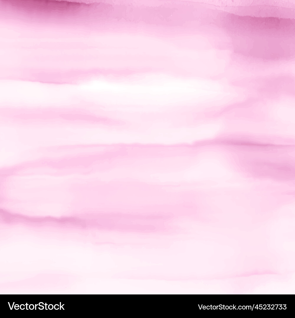 Hand painted pink watercolour texture background Vector Image