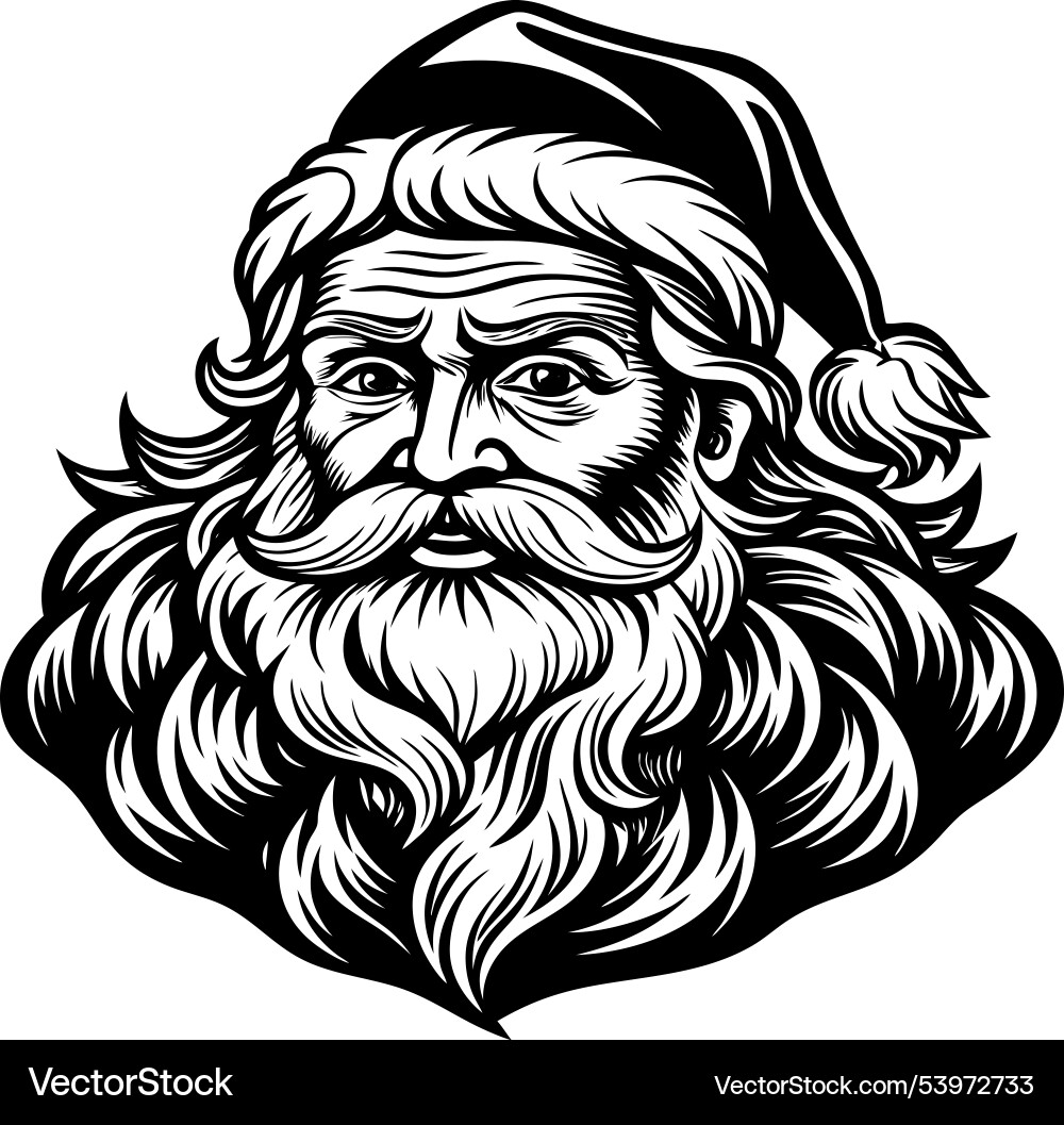 Santa claus silhouette 2 Royalty Free Vector Image