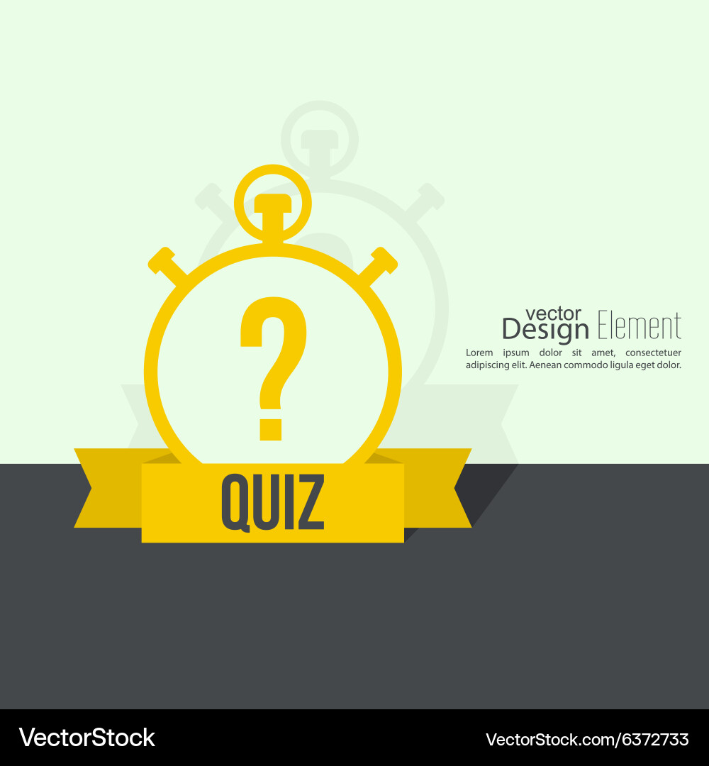 Timer with a question Royalty Free Vector Image