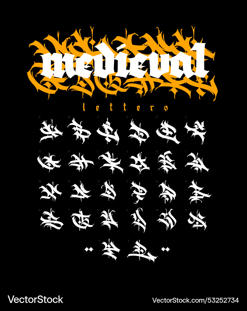 Graffiti letters alphabet tags Royalty Free Vector Image