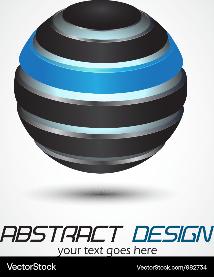 Metal sphere Royalty Free Vector Image - VectorStock