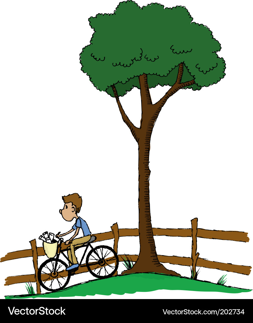 Paper boy Royalty Free Vector Image - VectorStock