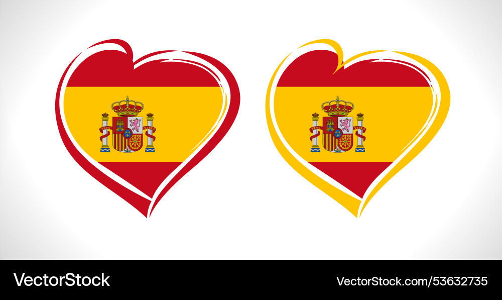 Handdrawn style heart collection hispanic Vector Image