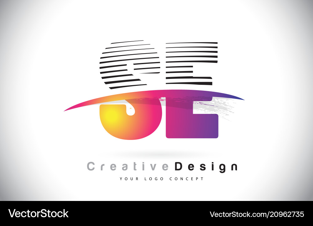 Se s e letter logo design with creative lines Vector Image