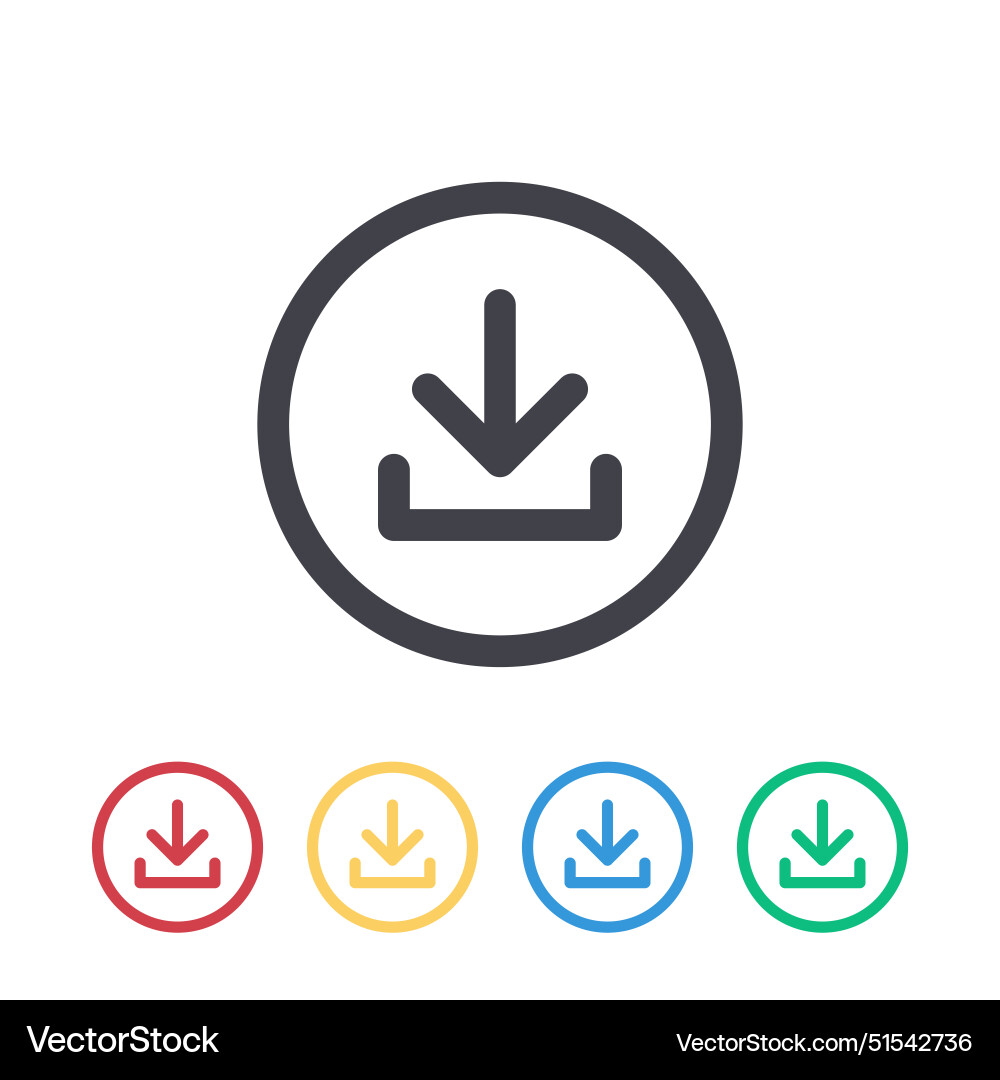 Download icon or load internet data symbol Vector Image