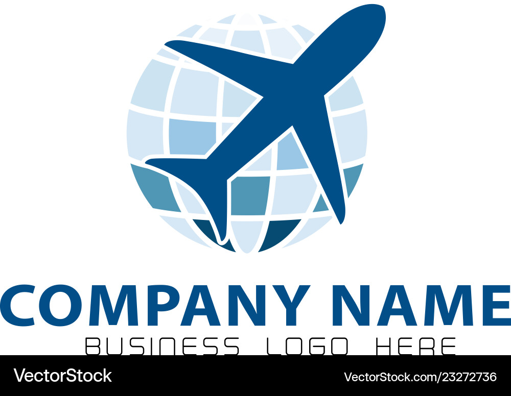Global Flight Logo Royalty Free Vector Image - VectorStock