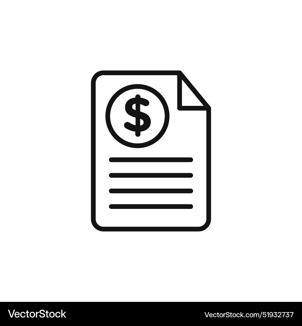 Accounting invoice icon perfect for billing Vector Image