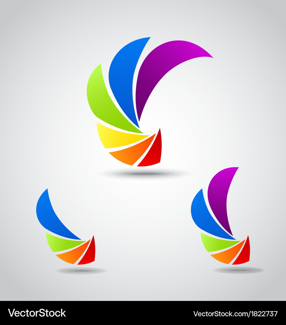 Colorful shutter Royalty Free Vector Image - VectorStock