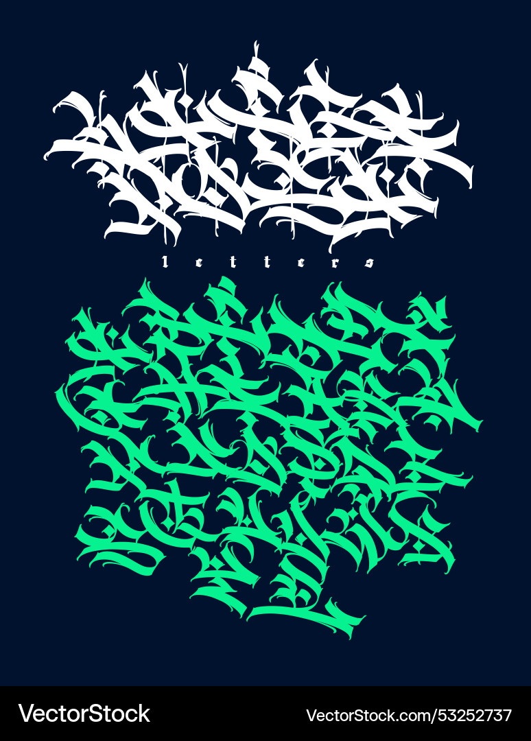 Cool Graffiti Letters Alphabet