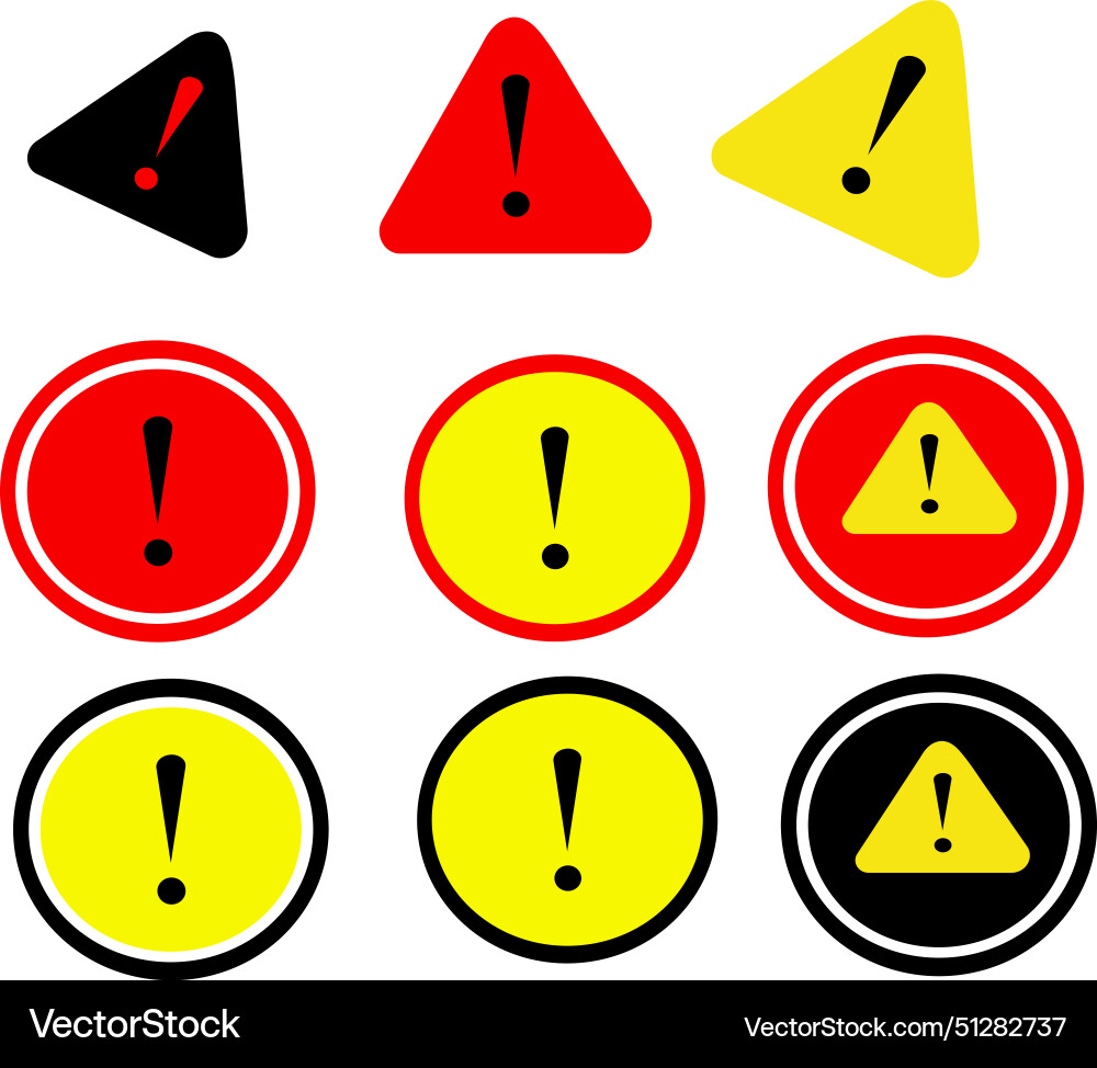 Red warning alert Royalty Free Vector Image - VectorStock