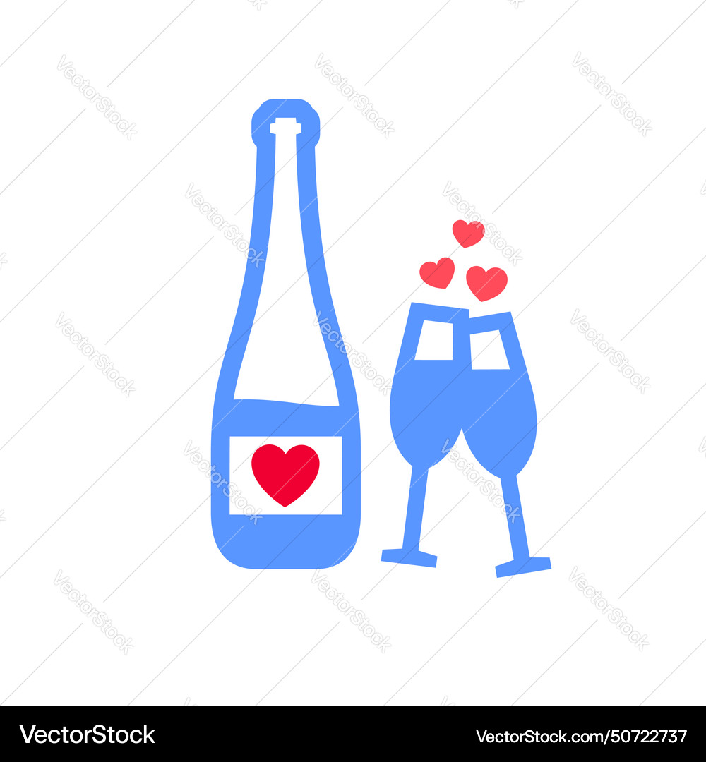 Valentines day symbol holiday icon Royalty Free Vector Image