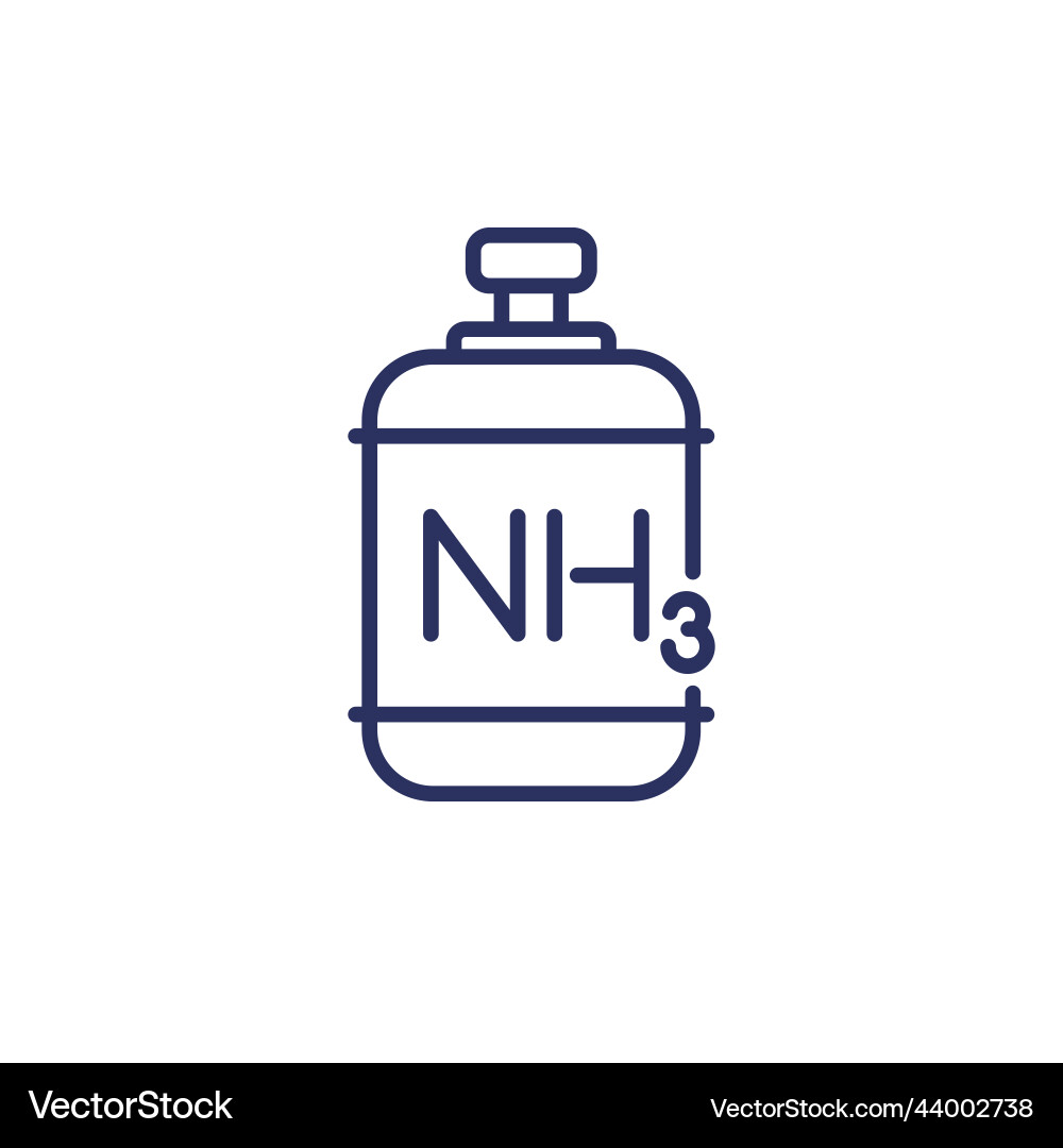 Ammonia Gas Tank Icon Royalty Free Vector Image