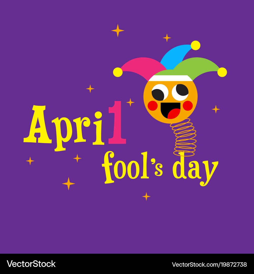 April Fools Jester Hat Royalty Free Vector Image