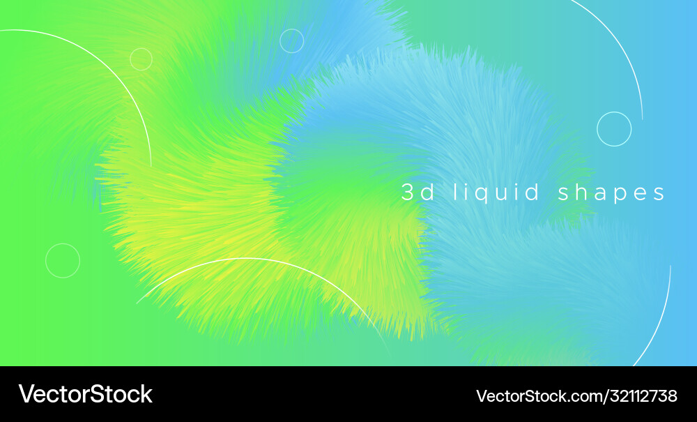 Graphic fluid flow gradient concept color Vector Image
