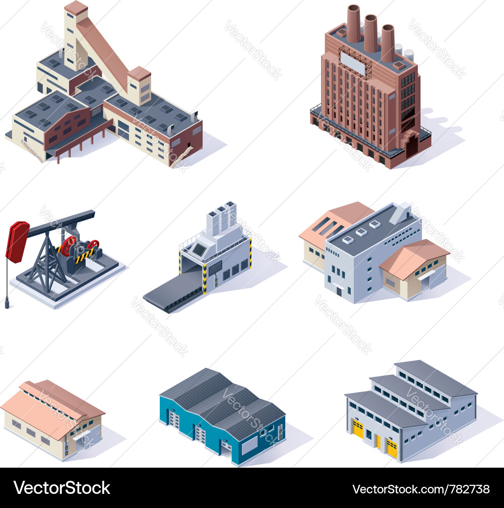 Oil Plant Isometric Vector Images (over 3,700)
