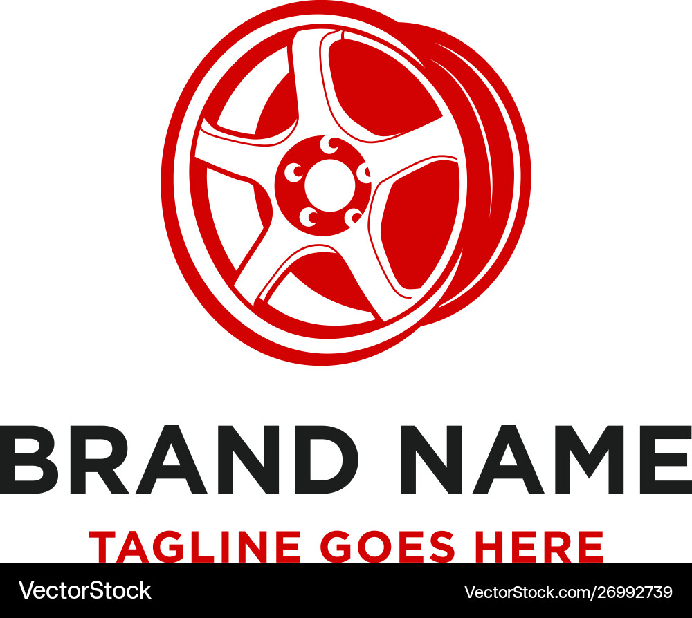 Car rim seller logo Royalty Free Vector Image - VectorStock