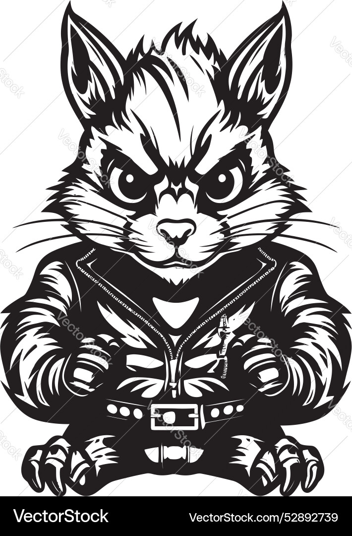 Chipmunk logo for creative business Royalty Free Vector