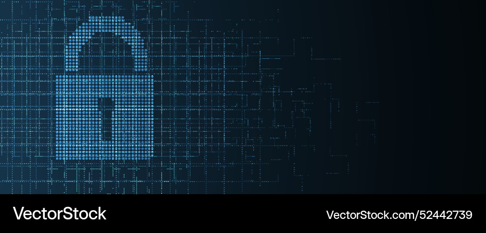 Cyber security internet technology concept Vector Image