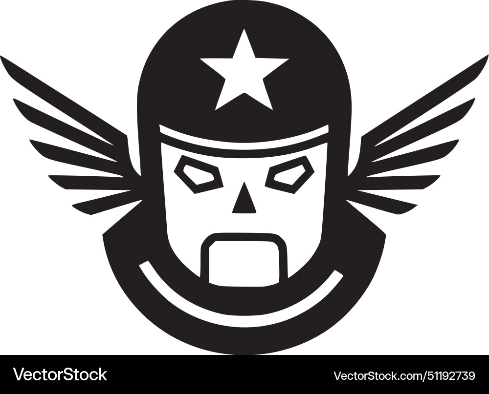 Military - black and white isolated icon Vector Image