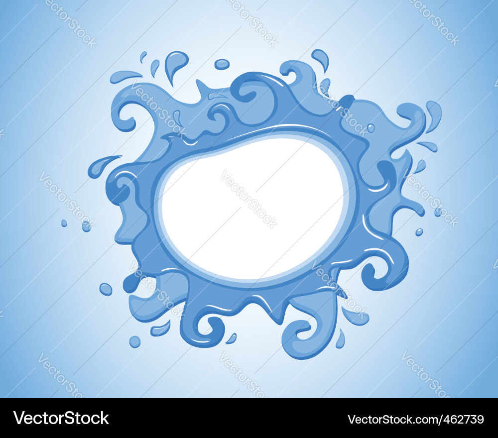 Water splash Royalty Free Vector Image - VectorStock