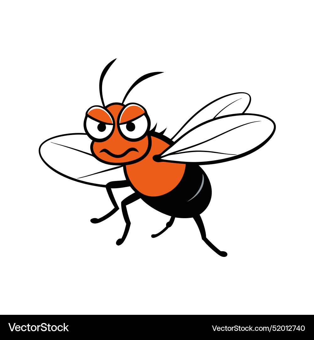 Fruit fly screams icon Royalty Free Vector Image